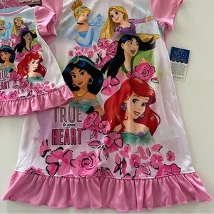 Disney | Pajamas | Disney Girls 4 Pink Princess Nightgown With Doll ...